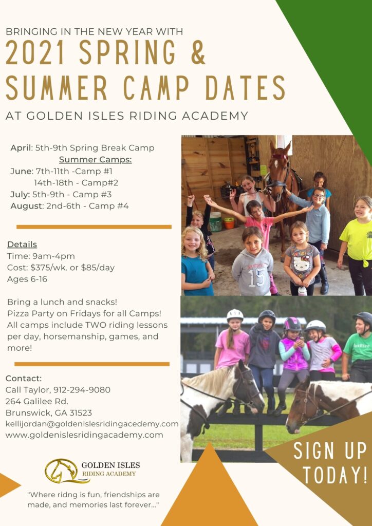 Week Long Horseback Riding Camps near Brunswick, GA | Golden Isles ...